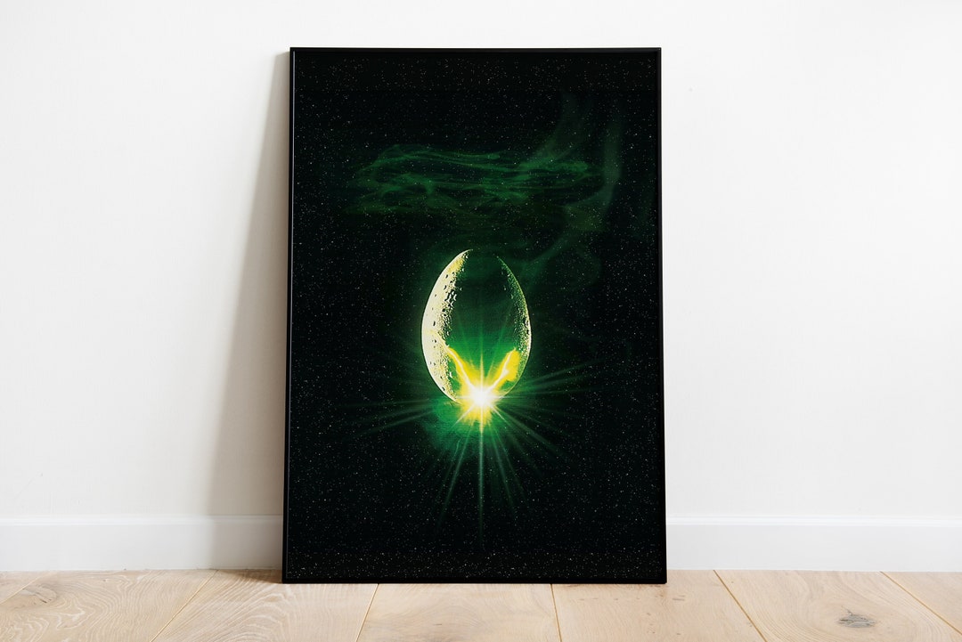 Alien 80's Sci-fi Movie Print Horror Movie Poster, Ridley Scott Wall ...