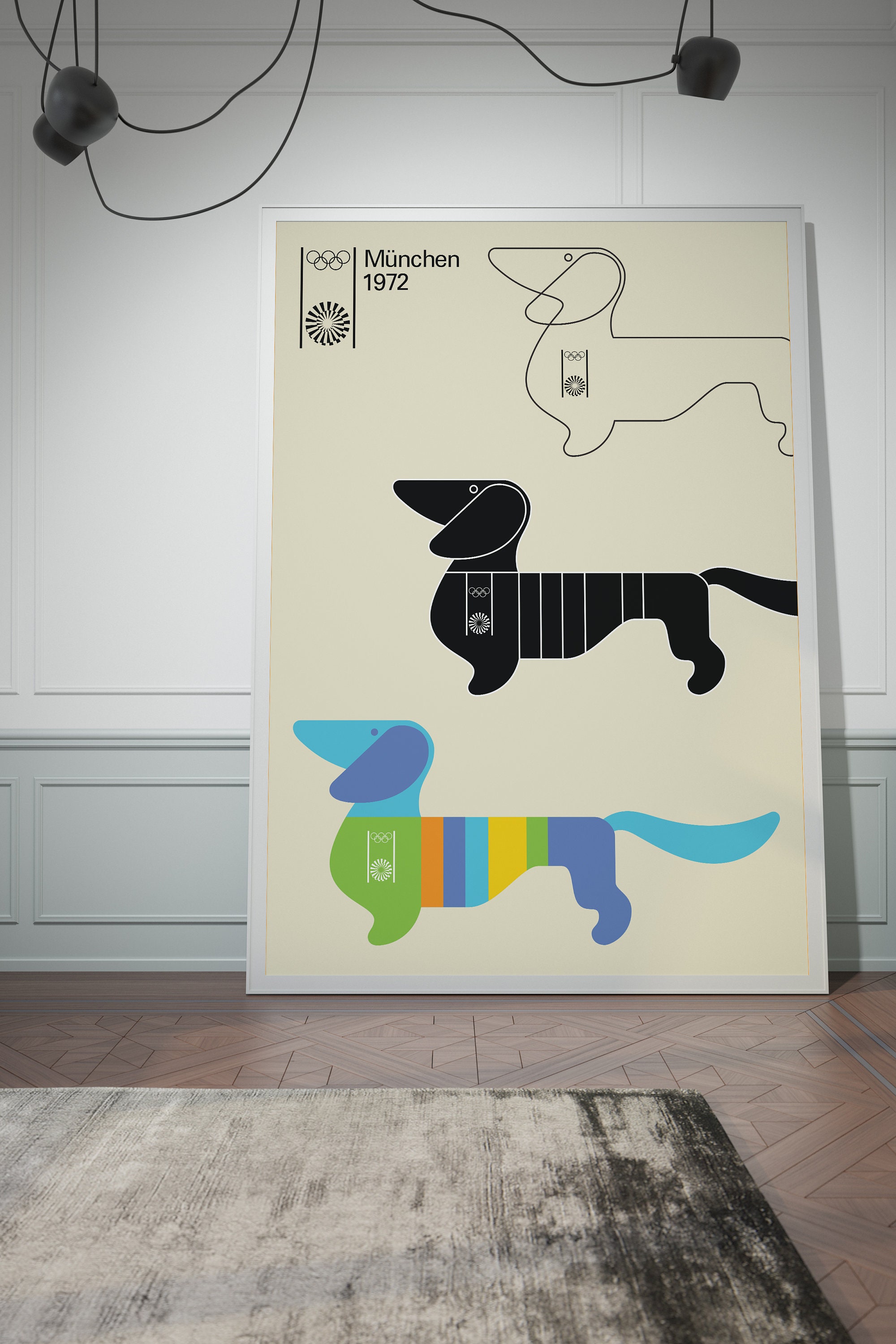 Munich 1972 Olympic Games Waldi Dachshund poster Exhibition Posters ...