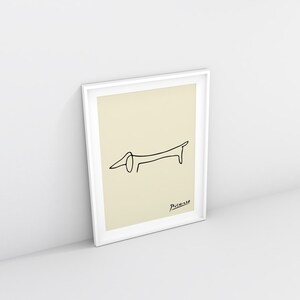 Pablo Picasso Hond / Teckel Print One Line Art Tekening poster - Etsy ...
