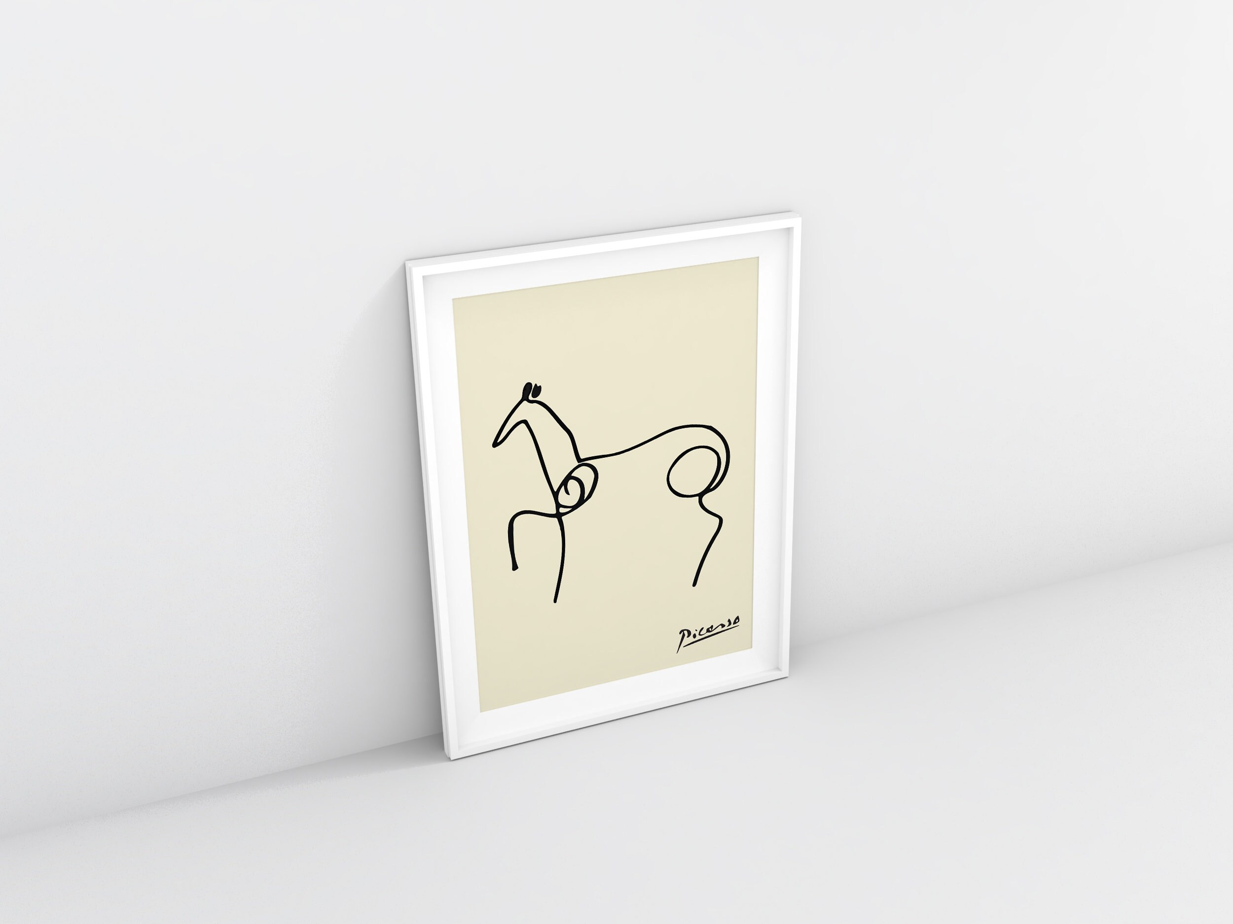 Pablo Picasso Horse Print One Line Art Drawing Poster - Etsy UK