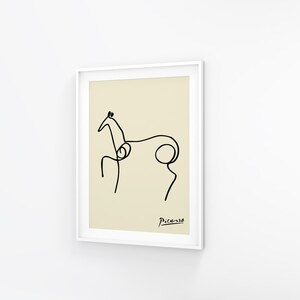 Pablo Picasso Horse Print One Line Art Drawing Poster - Etsy UK