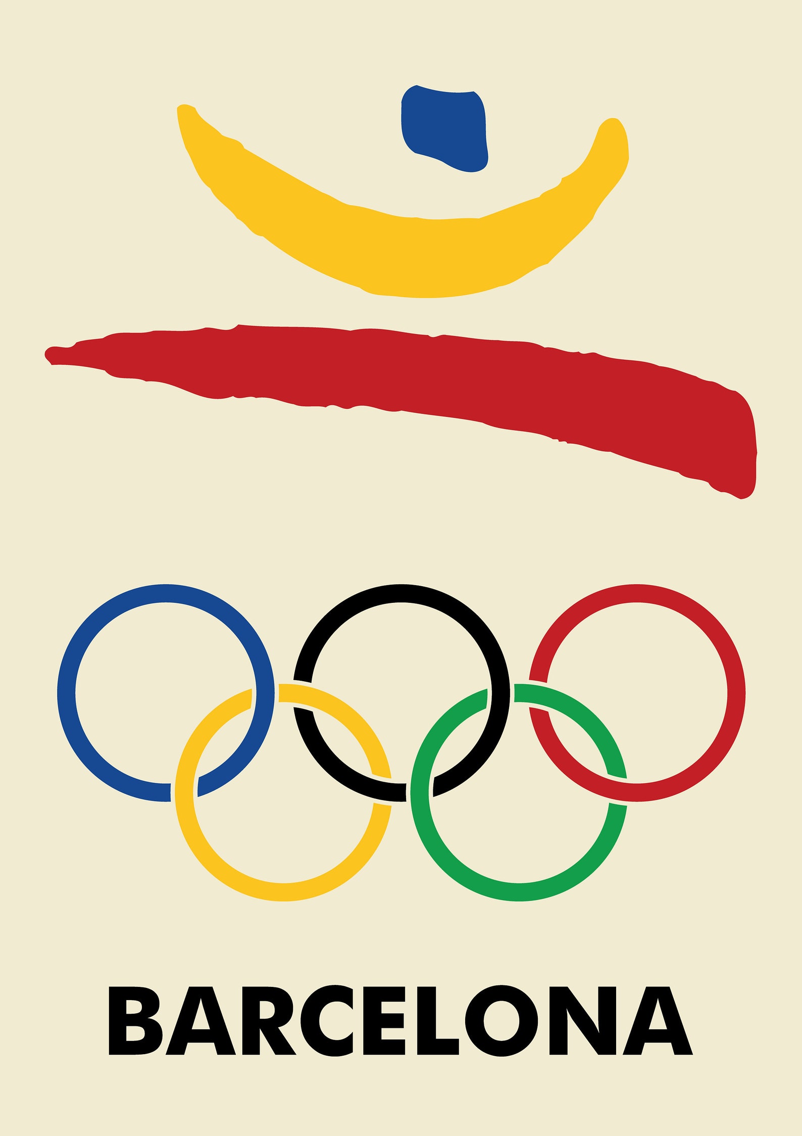 Barcelona 1992 Summer Olympic Games Poster Exhibition Print | Etsy