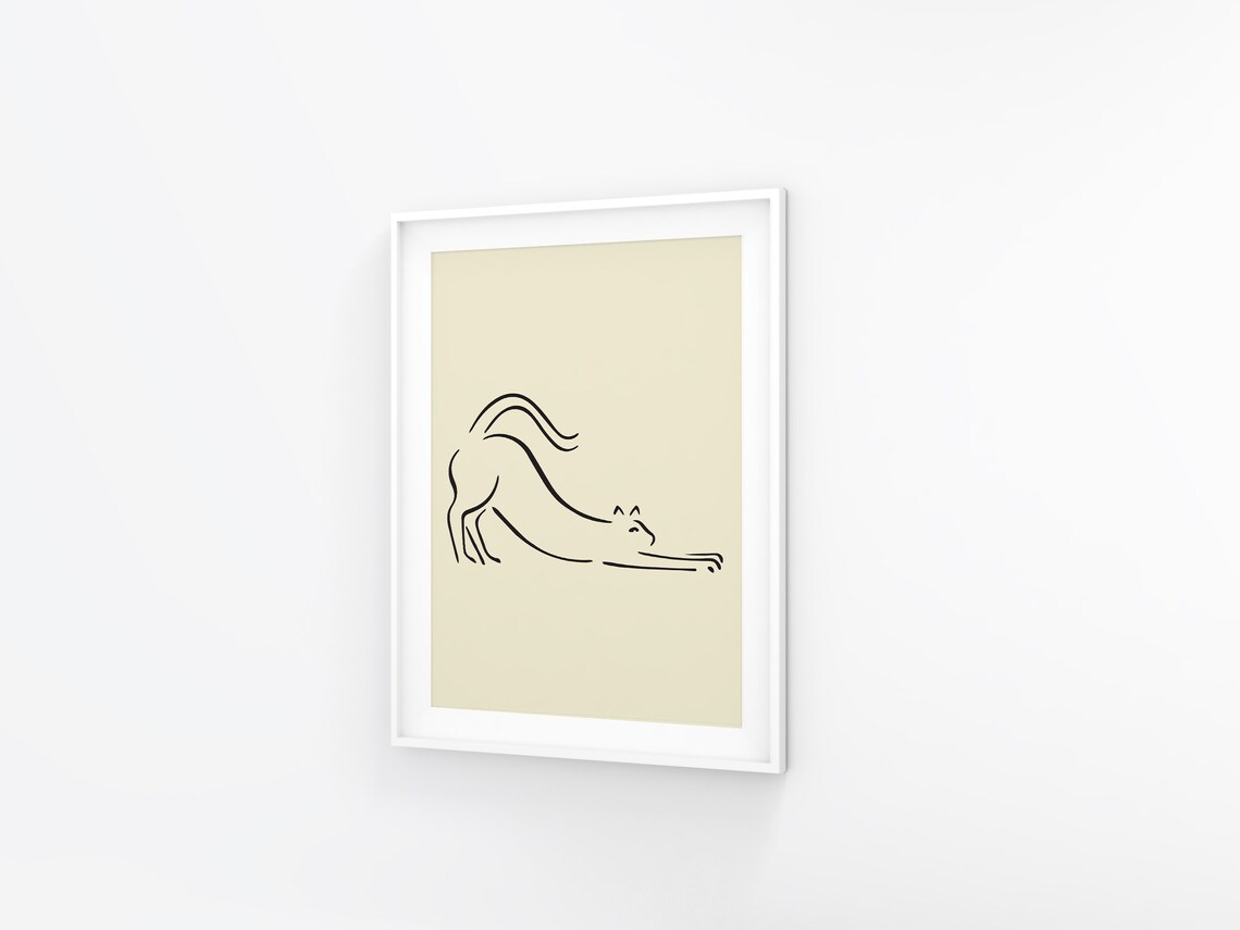 Pablo Picasso Cat Poster One Line Drawing Exhibition Poster | Etsy