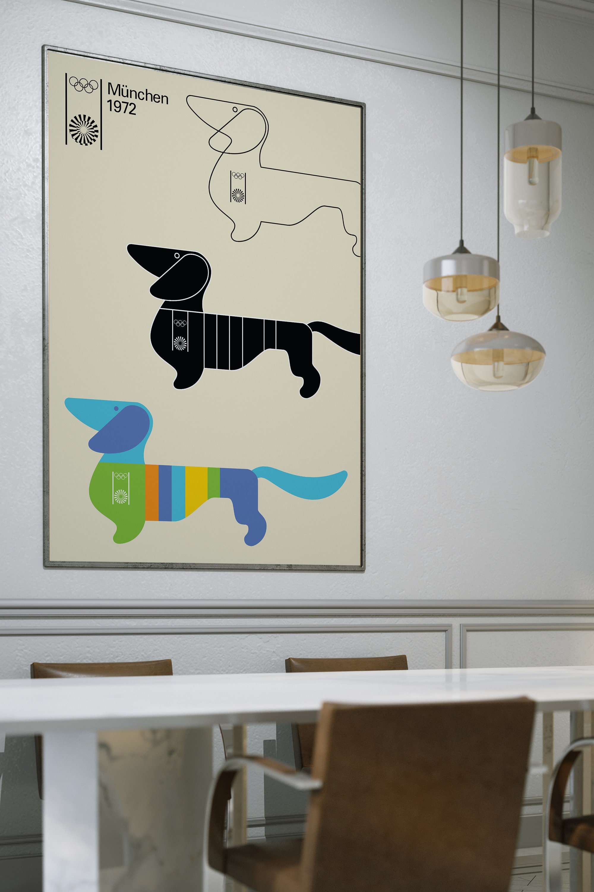 Munich 1972 Olympic Games Waldi Dachshund poster Exhibition Posters ...