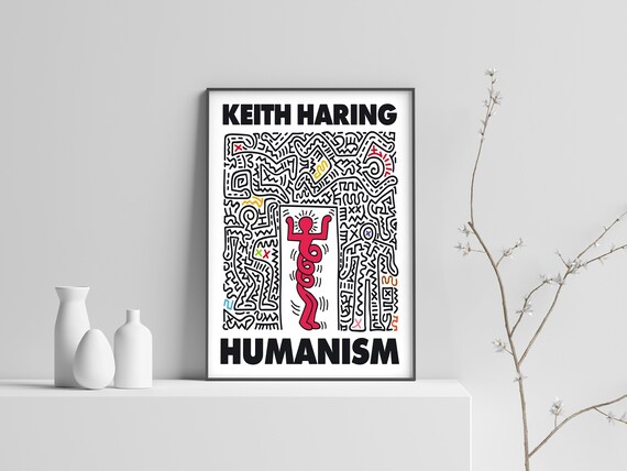 Keith Haring Humanism Poster Pop Art Print Graffiti Wall Art - Etsy Ireland
