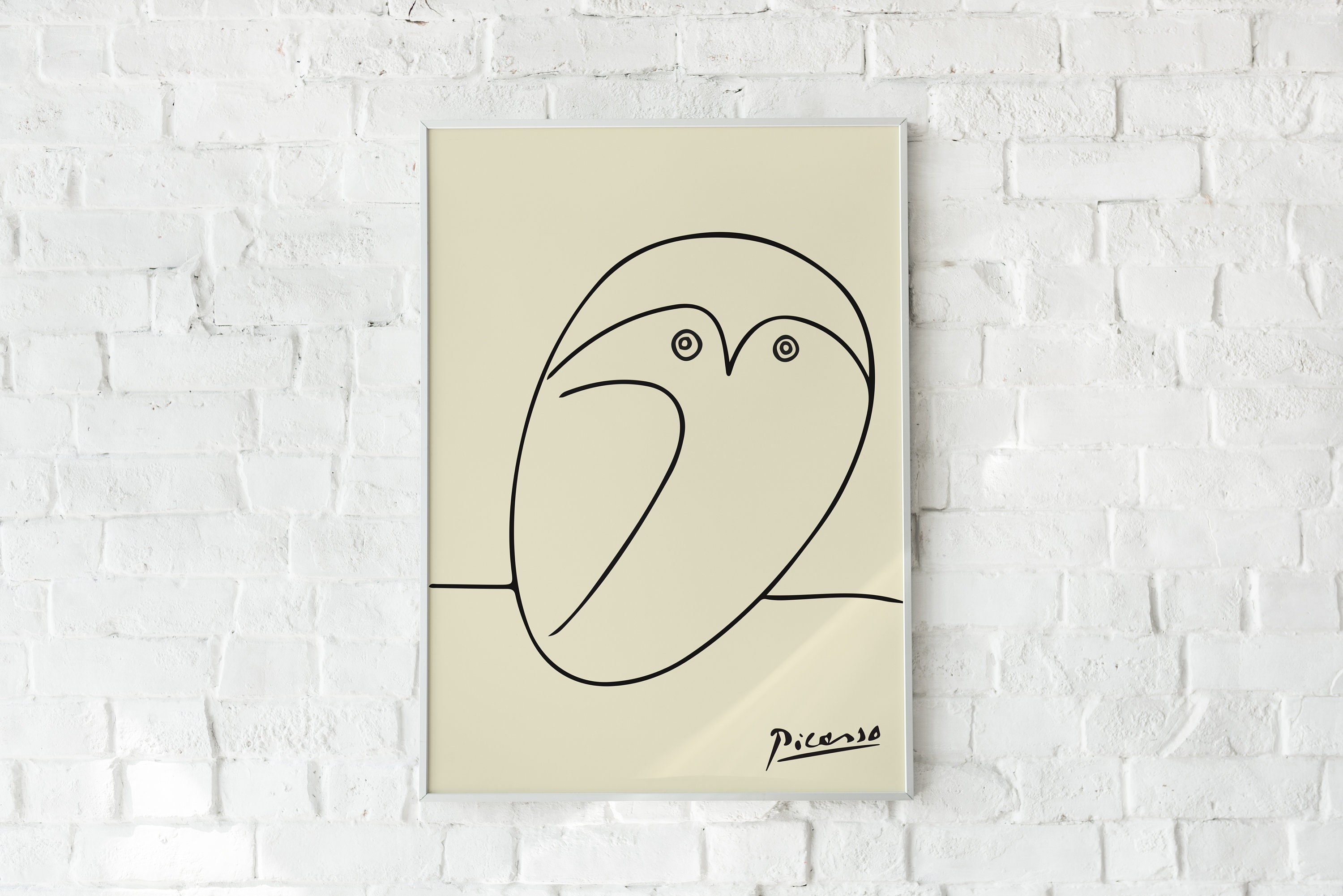 Picasso Line Drawings Owl