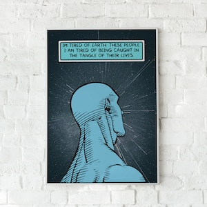 Watchmen DC Comics Poster Dr Manhattan Print Movie Wall Art Comic Book ...