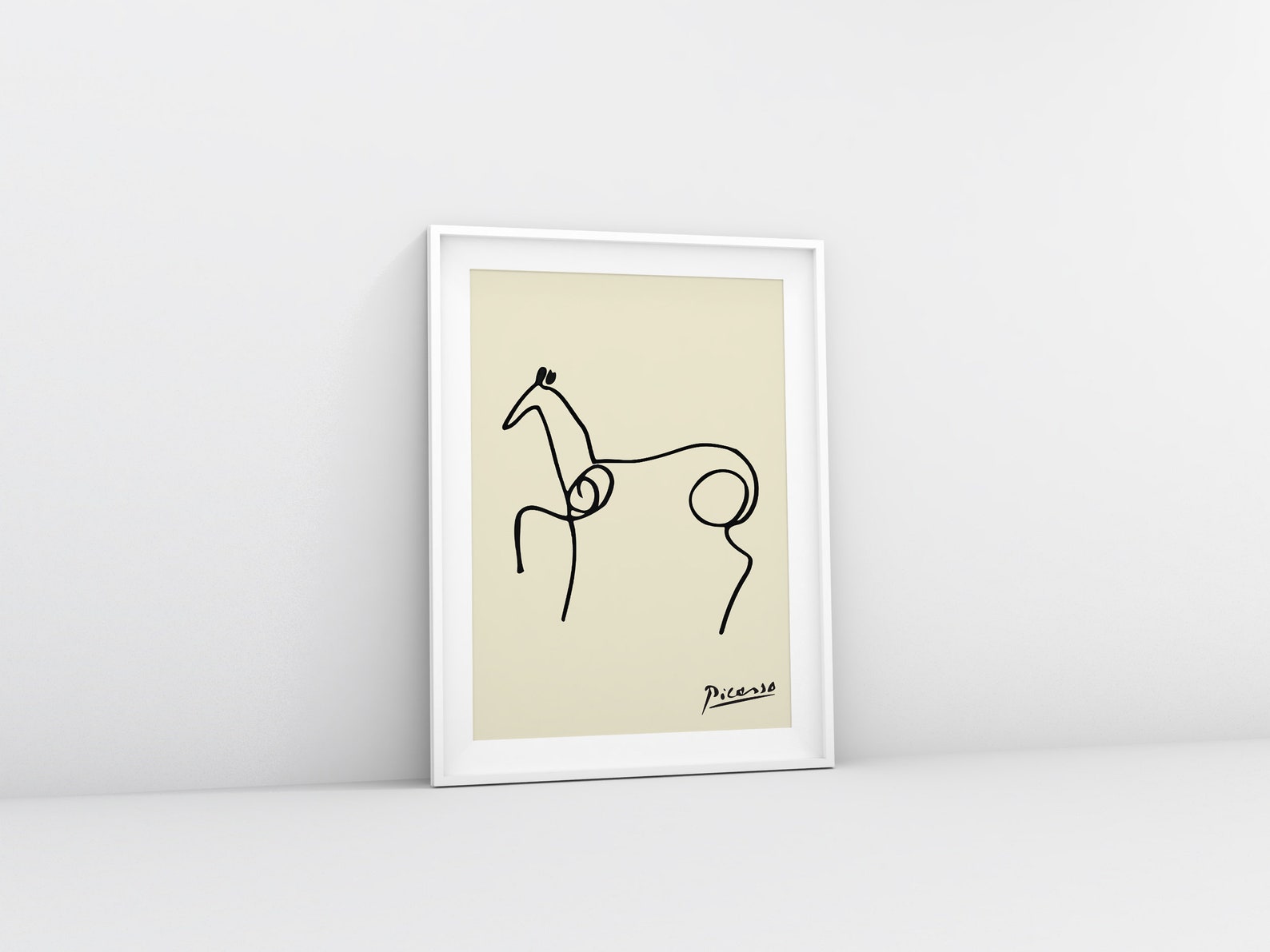 Pablo Picasso Horse Print One Line Art Drawing Poster | Etsy UK