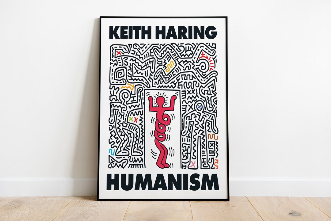 Keith Haring Humanism Poster Pop Art Print Graffiti Wall Art - Etsy Ireland