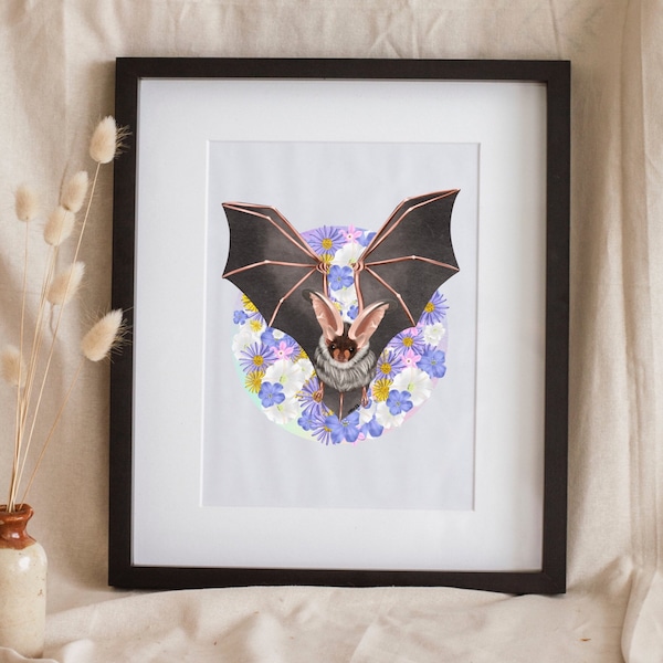 Bat Art Print - Etsy