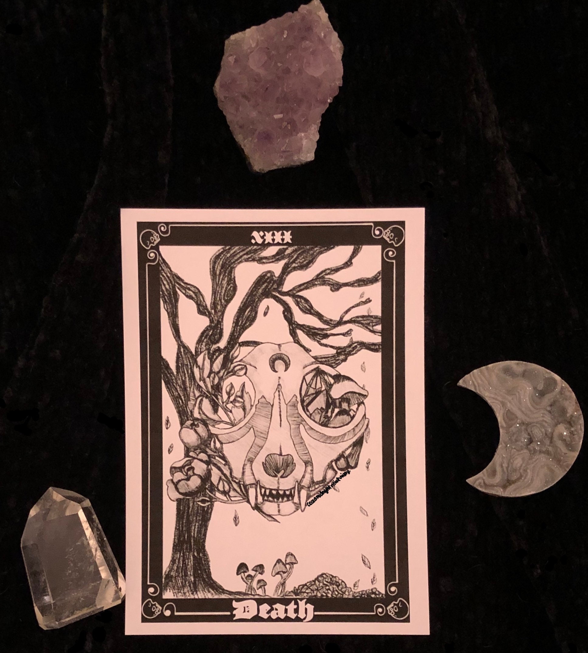 Death Tarot Card Art Print | Etsy