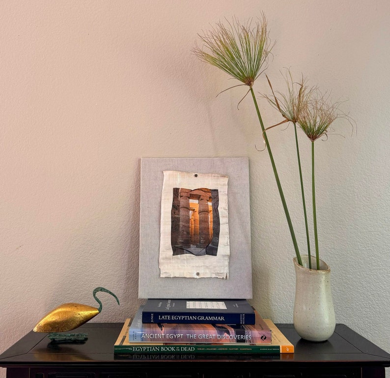 Great Hypostyle Hall, Inkjet Pigment Lift on Egyptian Papyrus - Etsy