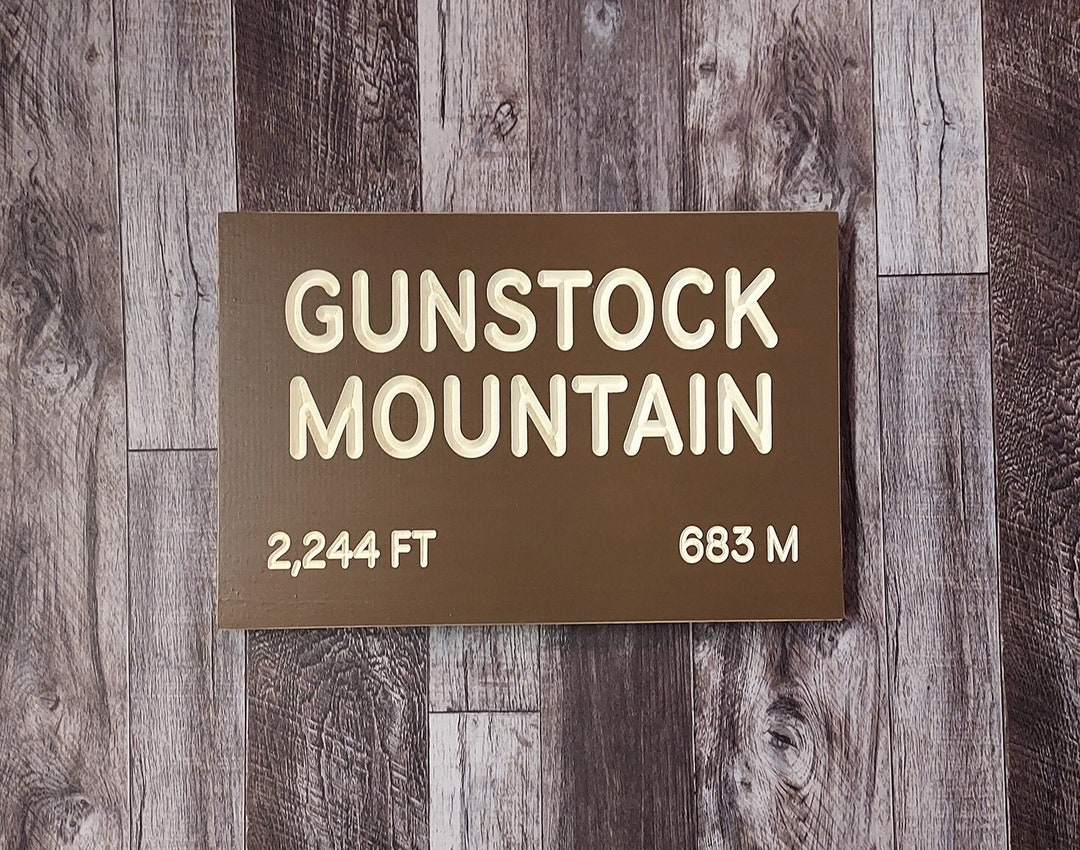 Gunstock Mountain Summit Sign, New Hampshire Trail Sign, Carved Sign - Etsy