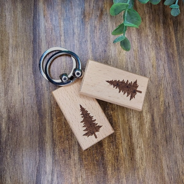 Wooden Key Chain - Etsy