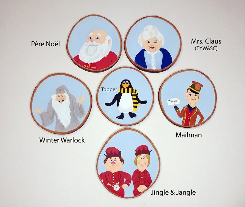 Classic Christmas Ornaments Rudolph Santa Claus is Comin to - Etsy