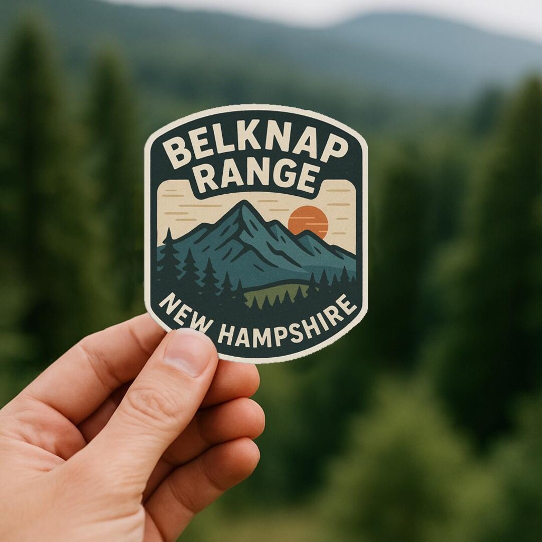 NH Belknap Range Decal - NH, Belknaps, New Hampshire, Car Decal, Window ...