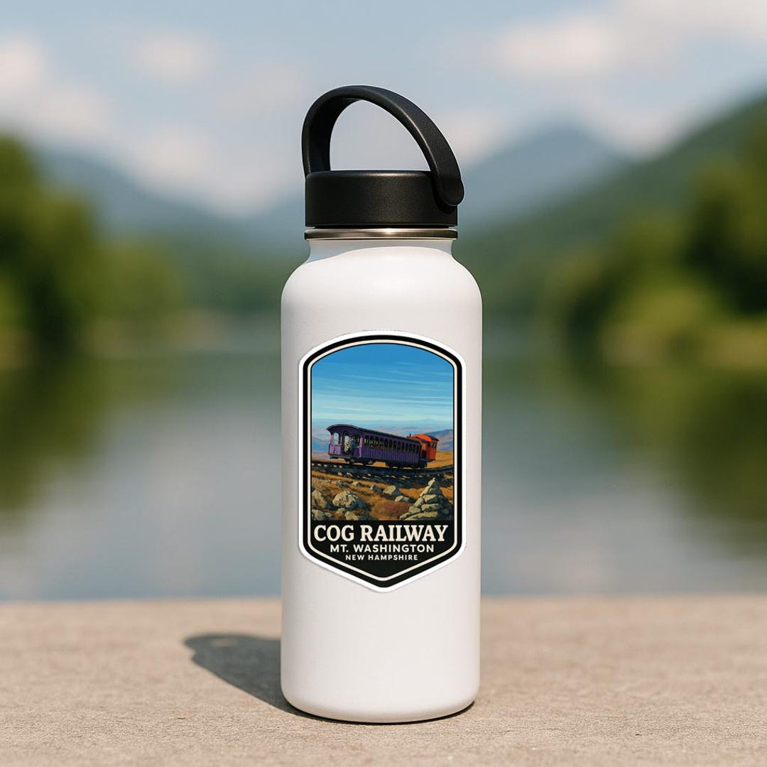 Cog Railway Decal - NH, Presidential Traverse, White Mountains, New ...