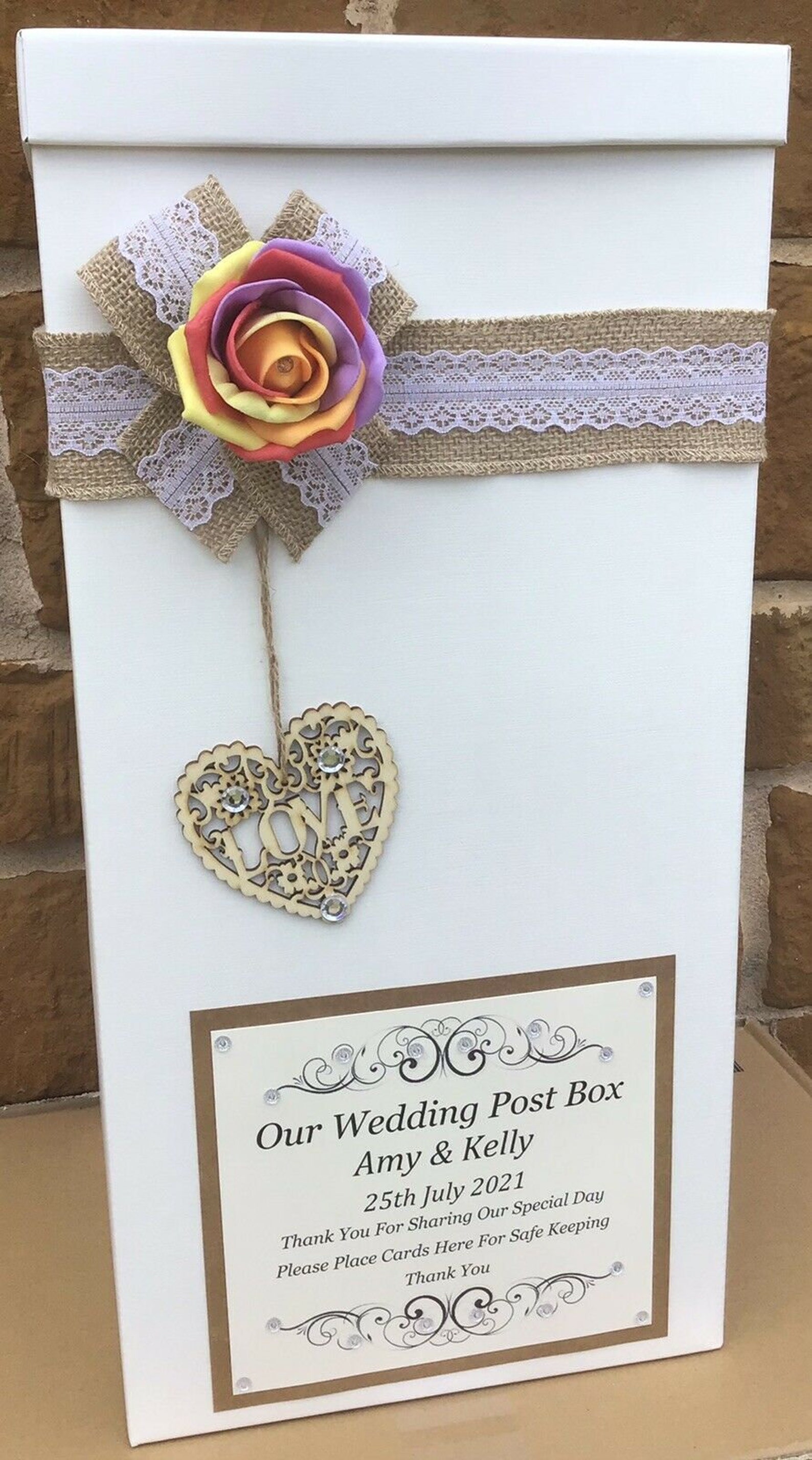 Same Sex Marriage Wedding Card Post Box Wedding Favours Etsy Uk
