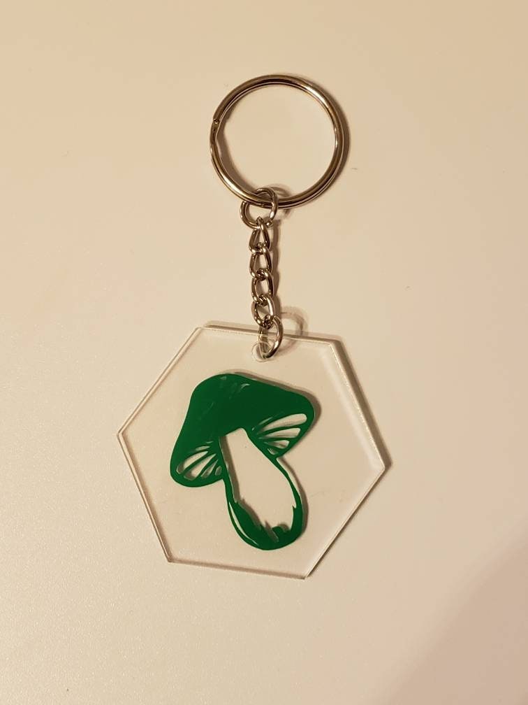 Mushroom Keychain - Etsy