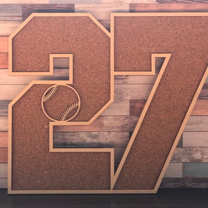 Baseball Jersey Number Cork Pinboard | Cooperstown Pin | Sign | Team ...