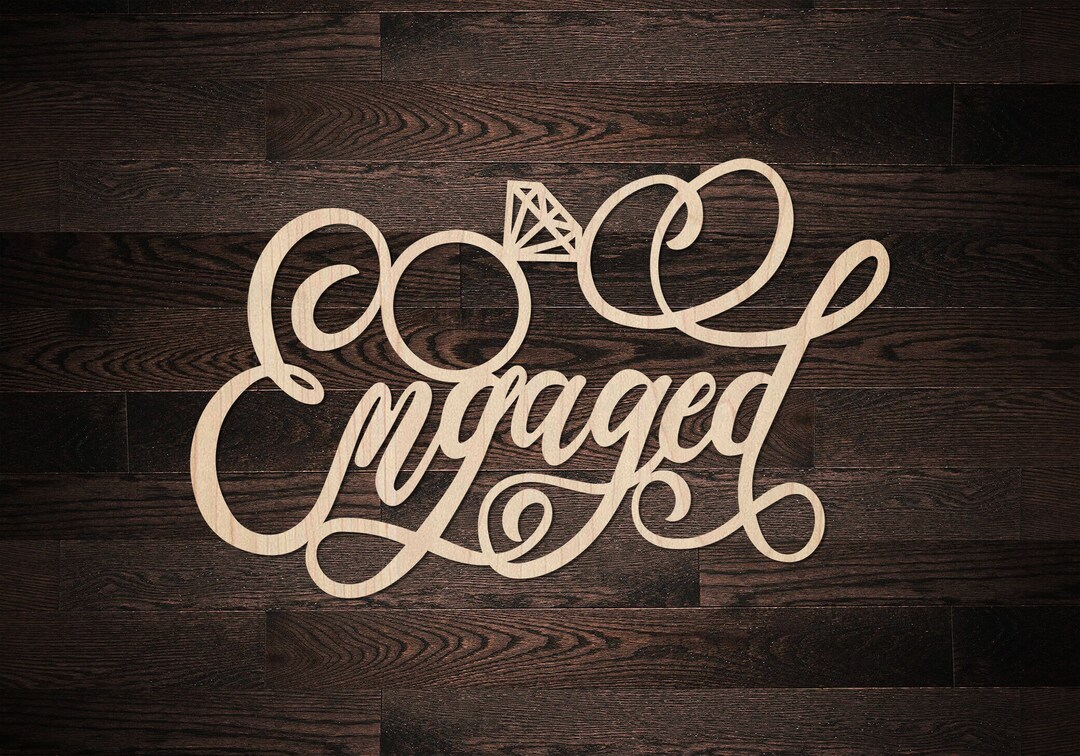 Wood "engaged" Sign | Engagement | Backdrop Sign | Photo Prop | Step ...