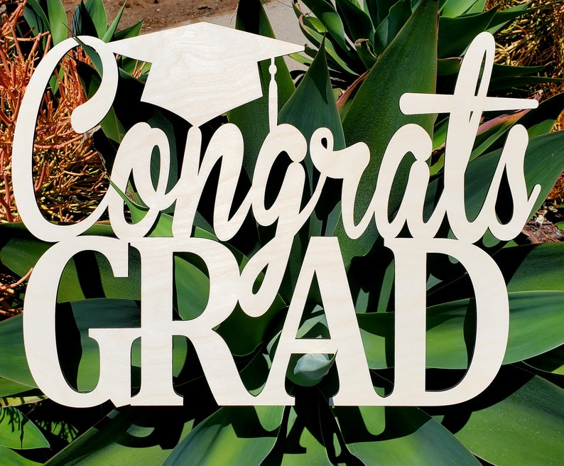 Congrats GRAD Custom Graduation Sign Custom Congrats Grad | Etsy