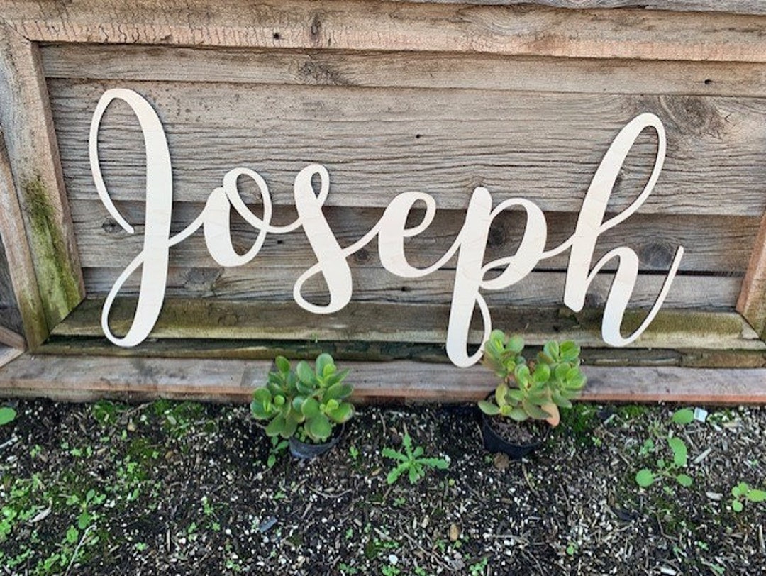 Custom Wood Name Sign-pick Your Font-baby - Etsy