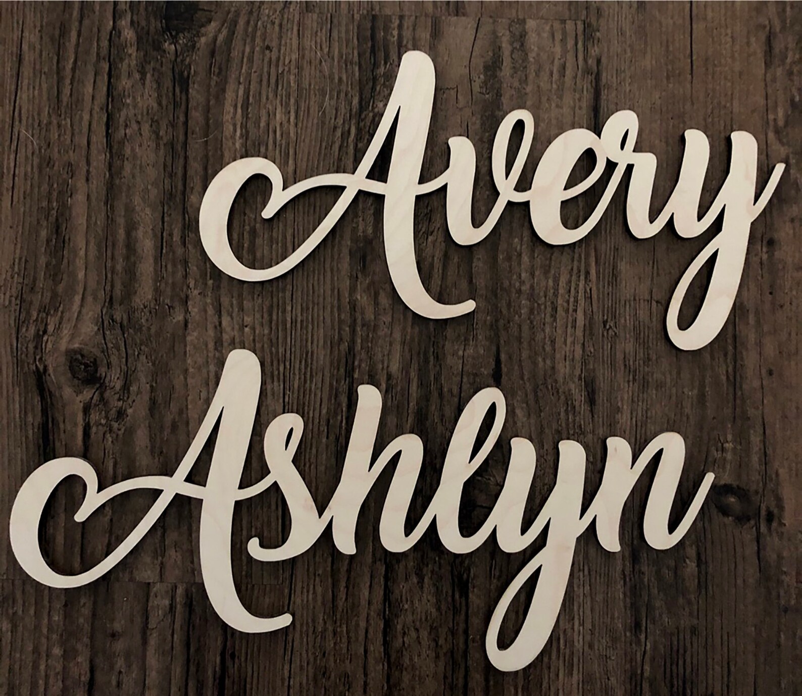 Custom Wood Cutout Names-nursery Decor-wedding Names-baby Showers - Etsy