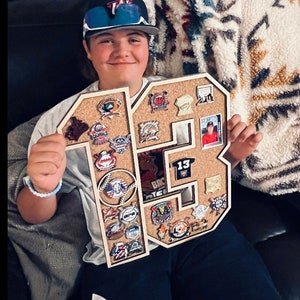 Baseball Jersey Number Cork Pinboard | Cooperstown Pin | Sign | Team ...