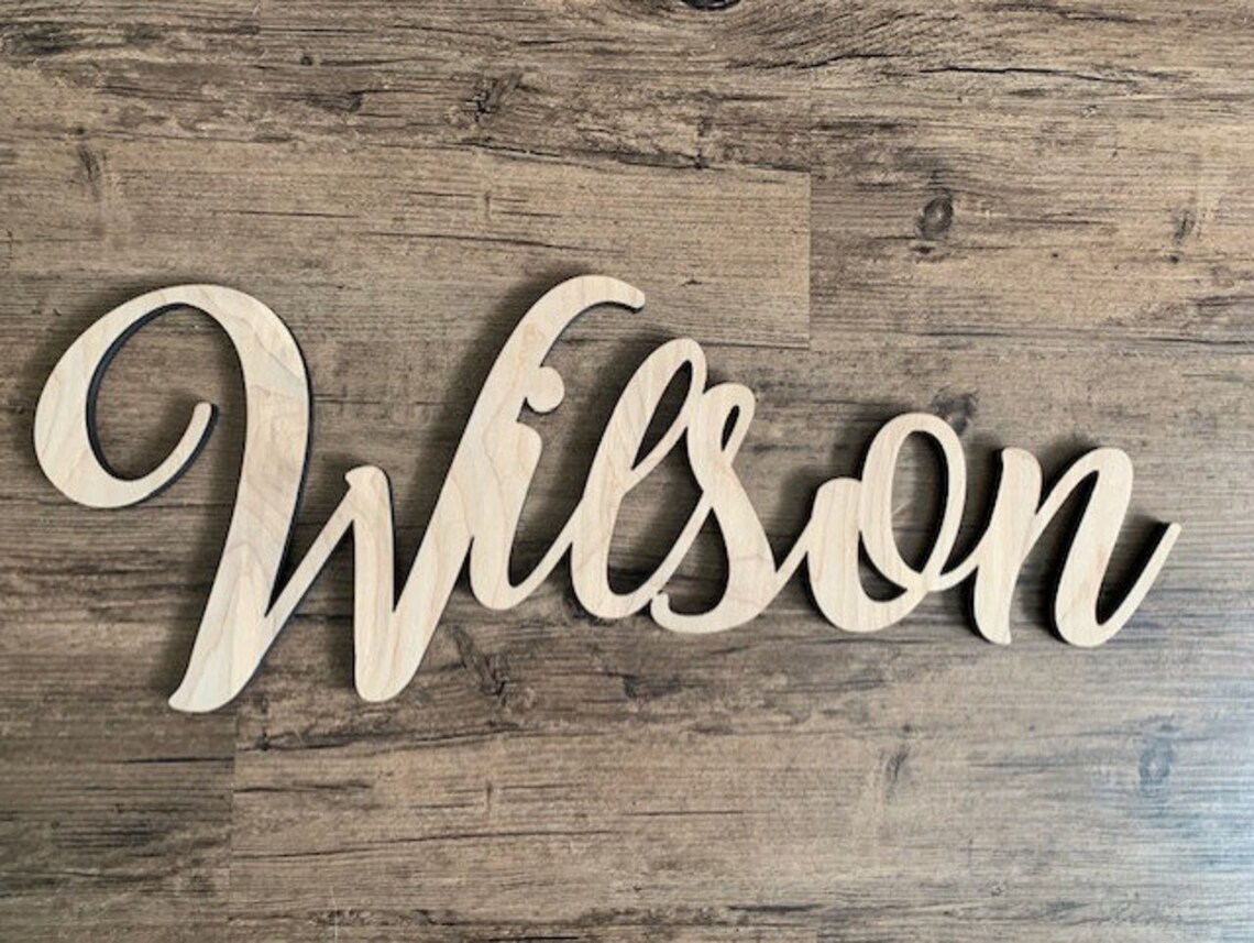 Custom Wood Cutout Names-nursery Decor-wedding Names-baby | Etsy