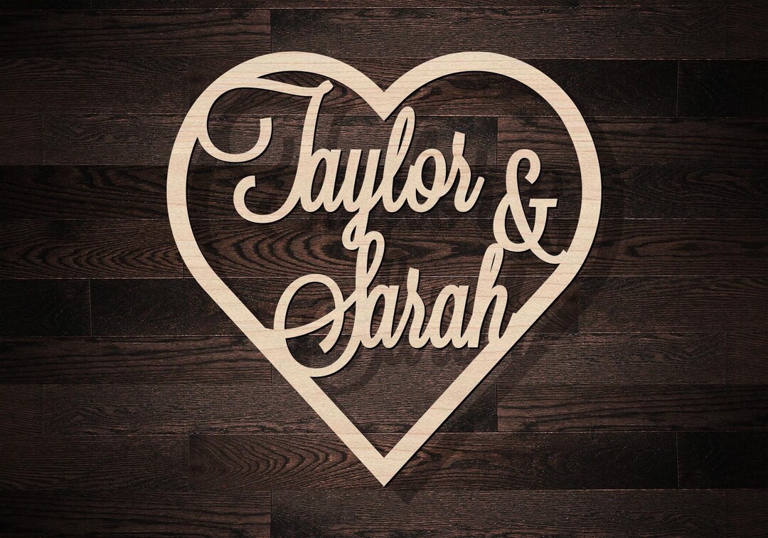 Heart Names Sweetheart Valentines Sign - Etsy