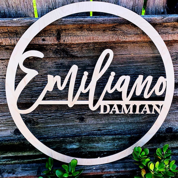 Wooden Name Cutout - Etsy