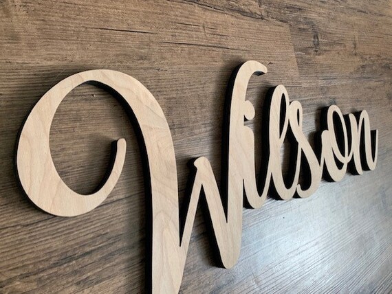 Custom Wood Cutout Names-nursery Decor-wedding Names-baby | Etsy