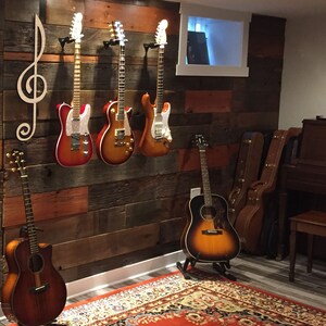 Treble Clef Wooden Cutout Music Room Note Decor - Etsy