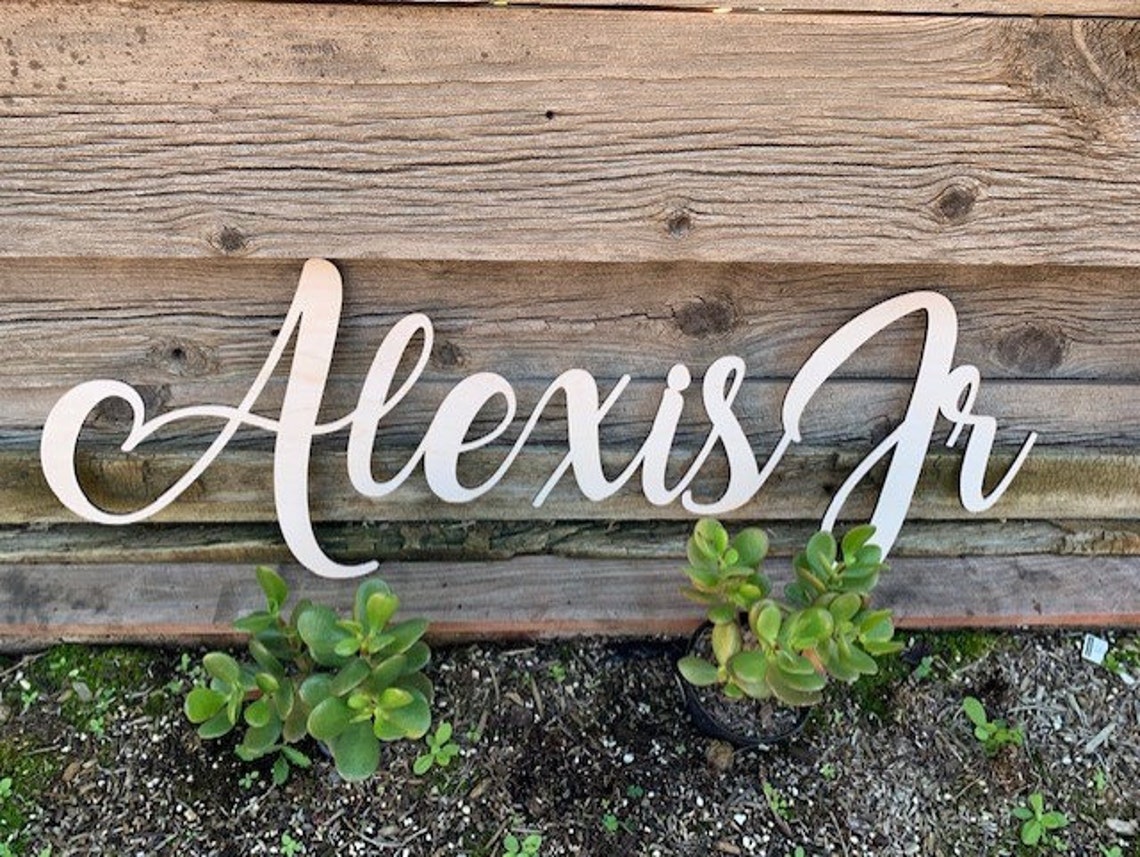 Custom Names-wood Cutouts-baby Names-family Names-business | Etsy