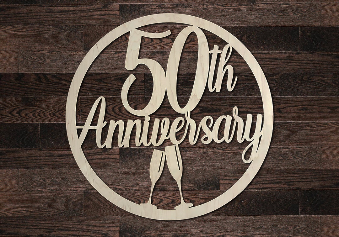 50th Anniversary | Wooden Backdrop Sign | Photo Prop | Keepsake - Etsy