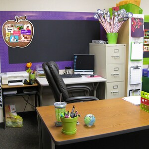 Teacher Appreciation Apple Cork Pin Board With Frame Classroom Vision ...