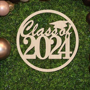 Class of 2024 Circle Congrats Grad Custom Graduation Sign Class of 2024 ...