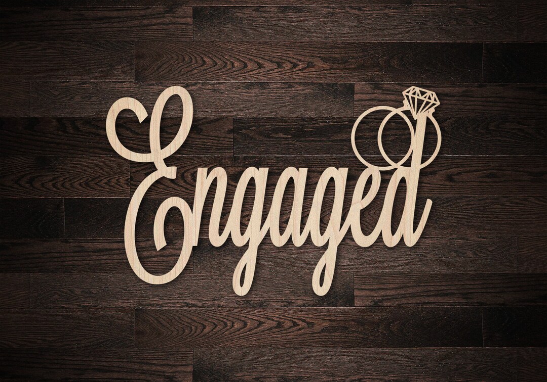 Wood "engaged" Sign | Engagement | Backdrop Sign | Photo Prop | Step ...
