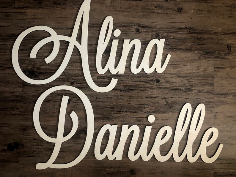 Custom Wood Cutout Names-nursery Decor-wedding Names-baby Showers - Etsy
