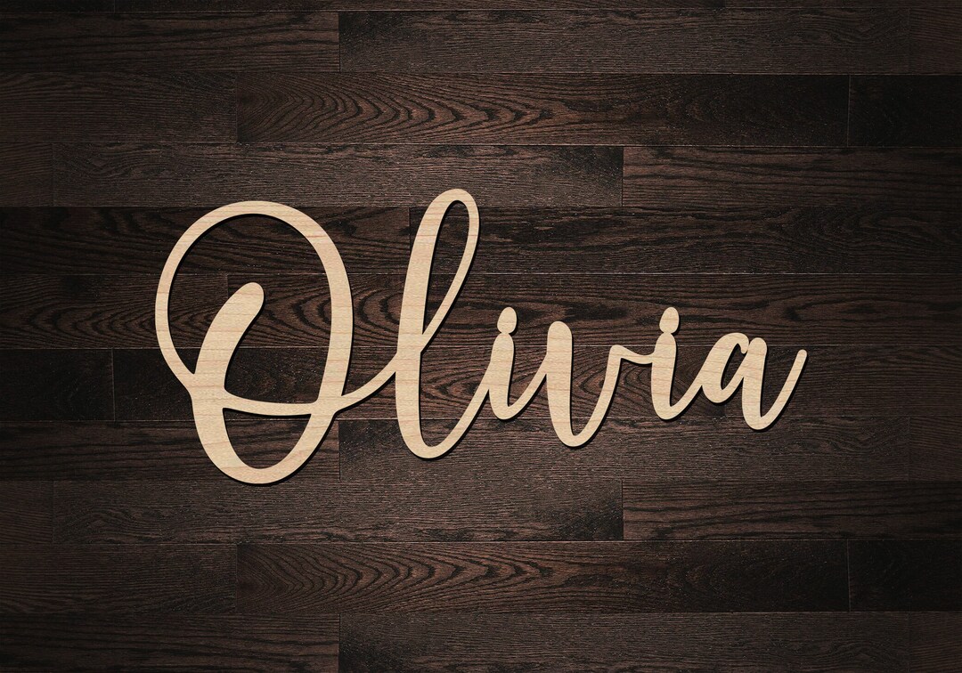 Custom Wood Cutout Names-nursery Decor-wedding Names-baby Showers - Etsy
