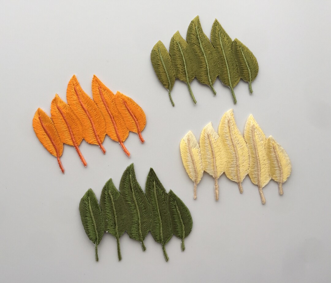 Trees Brushes Iron on Sew on Full Embroidered Patch Appliqués Badge ...