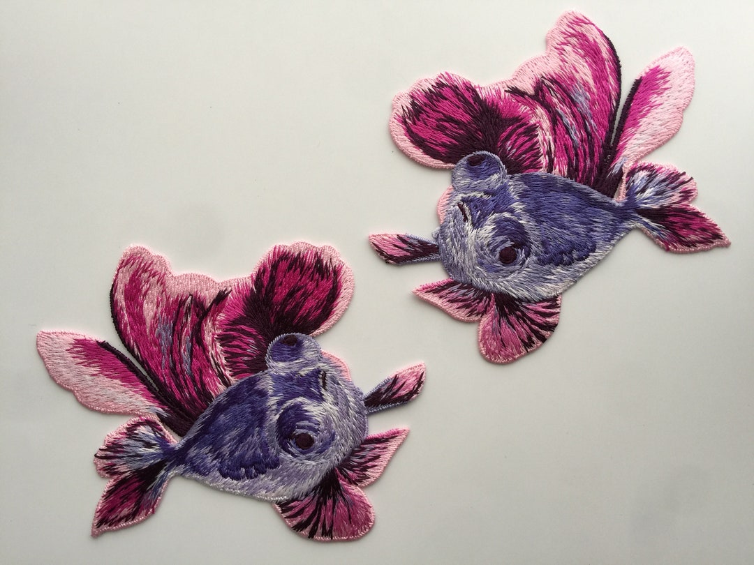 One Fish Sew on Full Embroidered Patch Appliqués Badge - Etsy