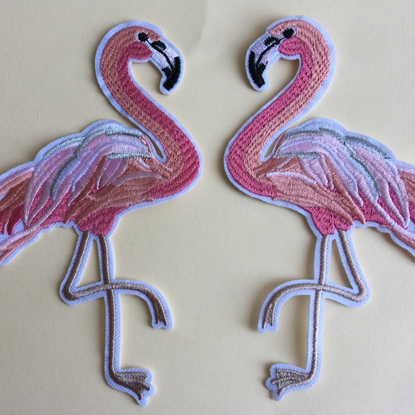 Flamingo Iron on Patches - Etsy
