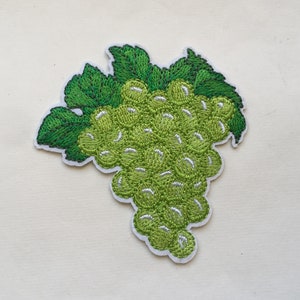 Grapes Fruits Iron on Sew on Full Embroidered Patch Appliqués Badge - Etsy
