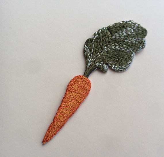 Carrot Vegetable Iron/ Sew On Full Embroidered Patch Appliqués | Etsy
