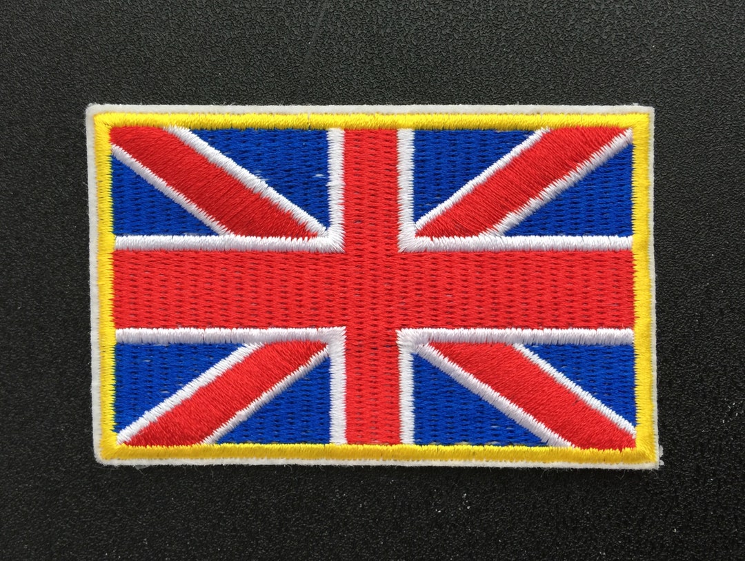 Union Jack Flag Iron on Sew on Embroidered Patch Appliqués Badge - Etsy