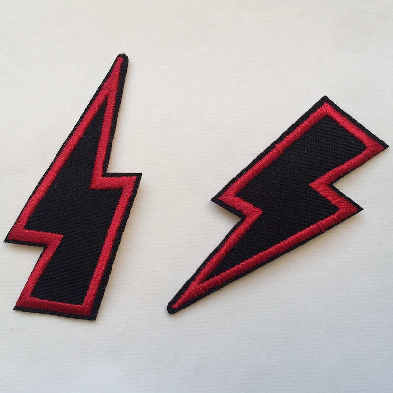 Lightning Bolt Patch - Etsy