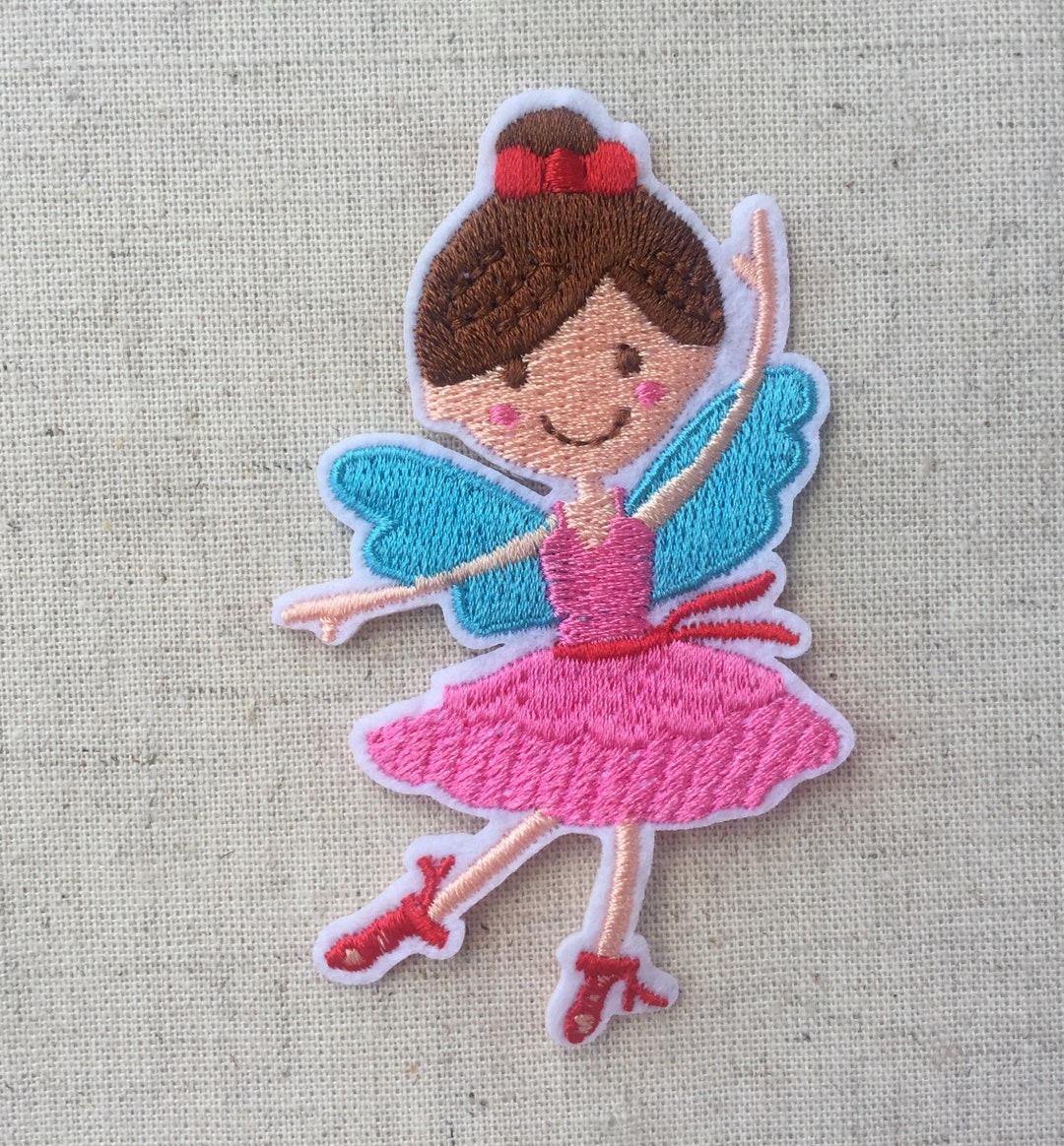 Ballet Girl Dancing Iron on Sew on Embroidered Patch Appliqués Badge - Etsy