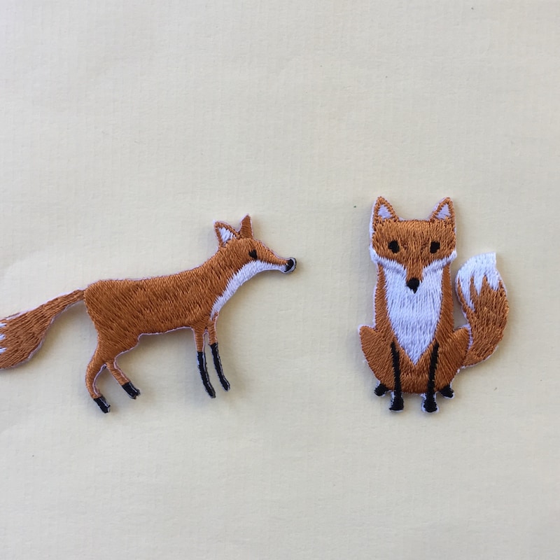 Embroidered Fox Patches - Etsy